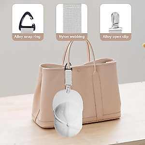 6 Pcs Hat Clip for Travel Hat Clips for Travel on Bag, Hat Holder for Purse, Hands-Free Elastic Hat Clip for Bag Handbag Backpack Luggage Traveling, Outdoor Travel Bag Accessory for Women Men