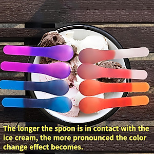 28 Color-Changing Spoons-Ice Cream Spoons-Dessert Pudding Spoons-Birthday Celebration Spoons-Great for Parties-Reusable-Individually Wrapped!