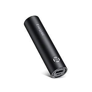 EnergyQC Fast Charging Portable Charger 5000mAh,External Battery Power Bank with USB-C Input(Recharge Only), Battery Pack Compatible with iPhone,Samsung Galaxy,Airpods and More-Black