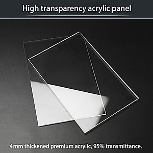 DuvinDD Acrylic Display Case with Lock, Countertop Locking Display Cabinet with Shelves and Door, Clear Acrylic Storage Cabinet Collectibles Showcase, Safe Organizer for Home Office 11.8x5.9x15.7inch