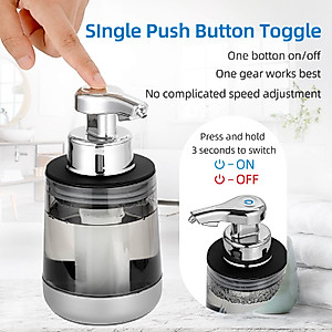 Automatic Soap Dispenser Touchless: 10oz Foaming Soap Dispenser, Hand Free Soap Dispenser Rechargeable Soap Dispenser, for Bathroom, Kitchen, Hotel…