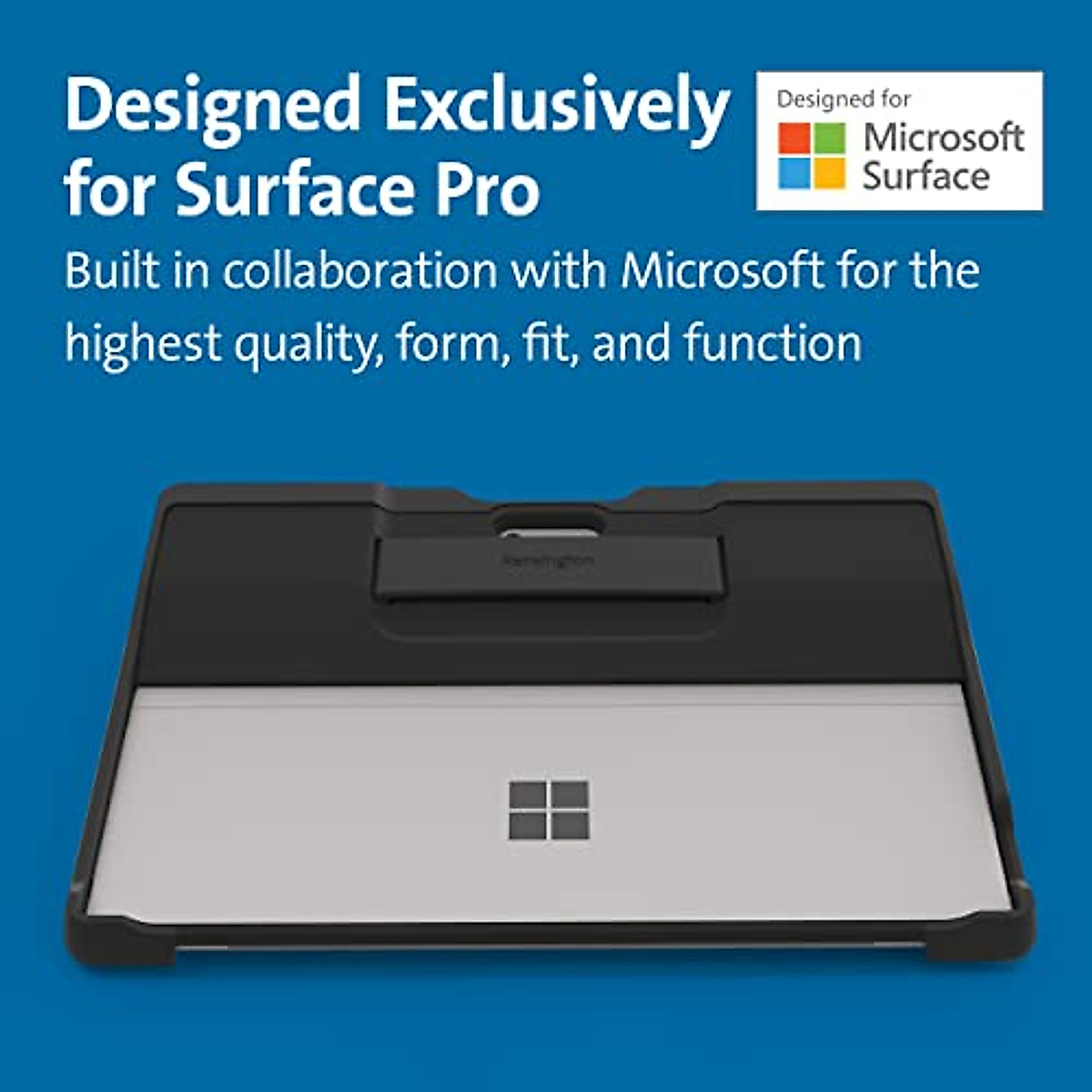 Kensington Blackbelt 2ND Degree Rugged Case for Surface Pro 7, 7+, 6, 5, & 4 - Black (K97950WW)