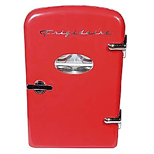 Frigidaire EFMIS129-RED Mini Portable Compact Personal Fridge Cooler, 1 Gallons, 6 Cans