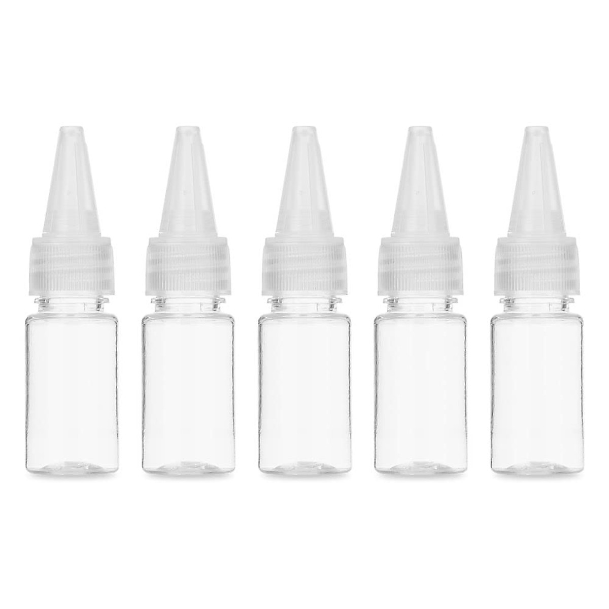 5pcs 10-250ml Refillable Bottles Squeeze Bottles Eye Dropper Bottle Liquid Dispenser Sharp-mouth Container with Twist Top Cap(10ml)