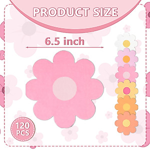 120 Daisy Paper Napkins Groovy Party Napkins Daisies Floral Disposable Dinner Napkins Boho Retro Flower Dessert Luncheon Napkins for Birthday Baby Shower Wedding Party Supplies