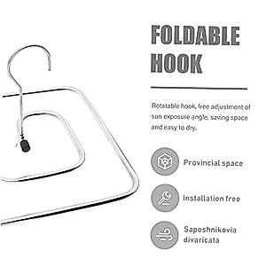 GATHINESS 2pcs Swivel Hanger Quilt Blanket Kids Hangers Folding Clothes Rack Spiral Quilt Rack rotatable Spiral Hanger Clothes Drying Racks Hanging Rack Space-Saving Organizer to Rotate Sock