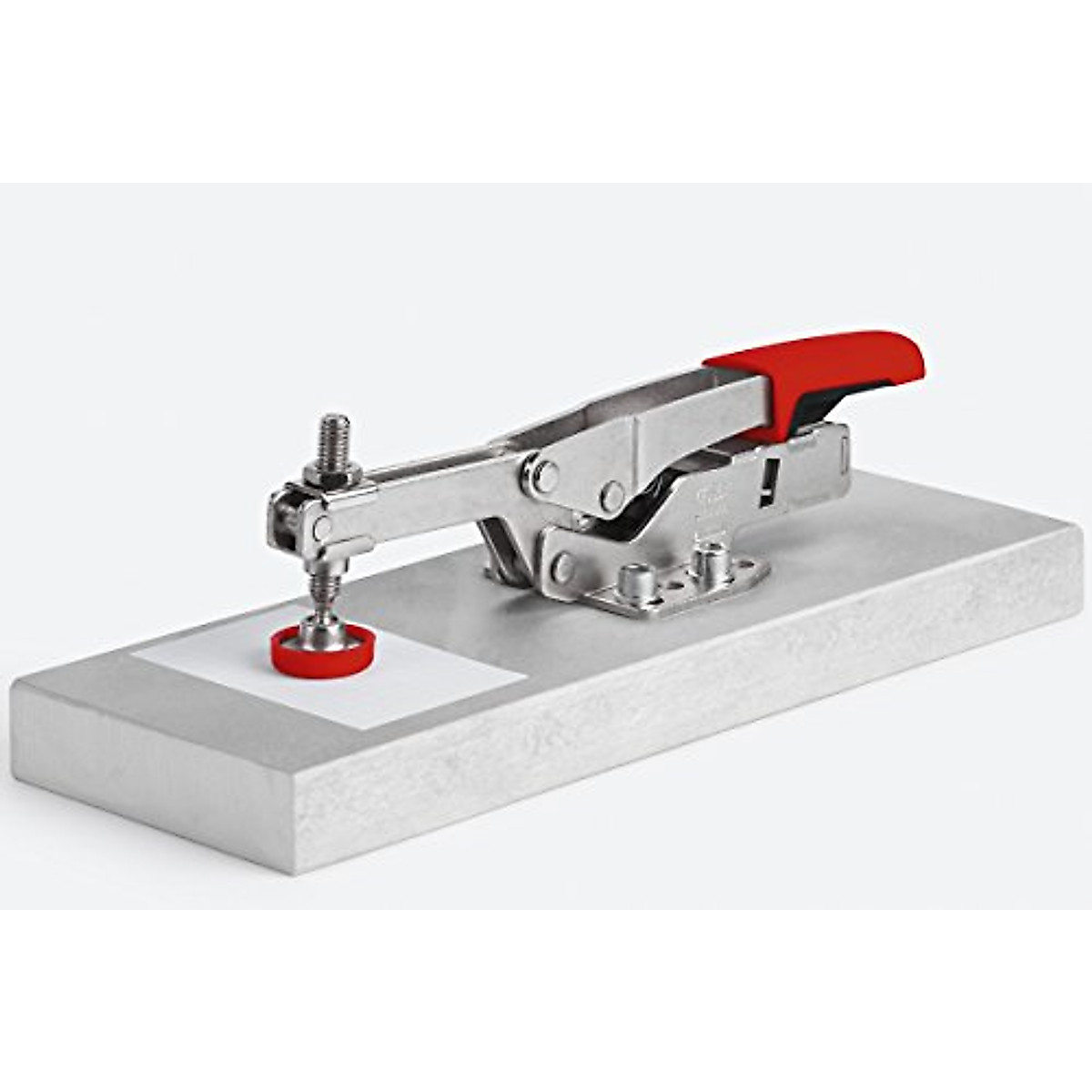 BESSEY STC-HV20 Horizontal Auto-Adjust Toggle Nickel Plated Clamp Vertical Flange, Silver