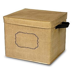 Burlap Storage Box