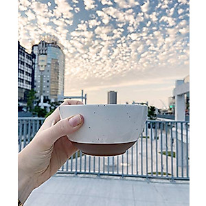 Mora Ceramic Small Dessert Bowls - 16oz, Set of 6 - Microwave, Oven and Dishwasher Safe, For Rice, Ice Cream, Soup, Snacks, Cereal, Chili, Side Dishes etc - Microwavable Kitchen Bowl, Vanilla White