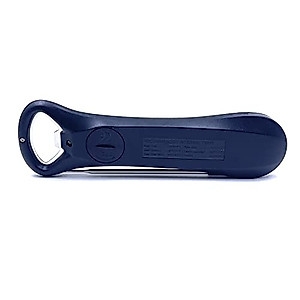 Surewheels Digital Meat Thermometer for Cooking Food, Oven Baking, BBQ, Grilling, Deep Frying- Waterproof, Backlight Instant Read with Bottle Opener (Black)