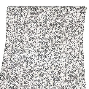 Yifasy 19.7ft Roll Green Leaf Shelf Liner Peel and Stick Countertop Shelving Paper Wallpaper Drawer Chest Vinyl Film (M-236.2x17.7 Inch)