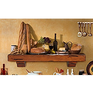 Pearl Mantels 412-60-50 Shenandoah Pine 60-Inch Fireplace Mantel Shelf, Rustic Medium