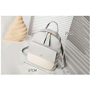 AIEDE Grey Backpack Mini Purse Fashion Leather Designer Travel Bag Ladies Shoulder Bags