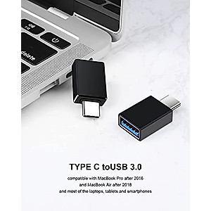 4 Pack USB C to USB Adapters + 4 Pack 6FT USB A to USB Type C Cable