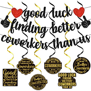 Good Luck Finding Better Coworkers Than Us Banner Retirement Party Decorations Going Away Party Decorations Farewell Party Decorations Goodbye Decor