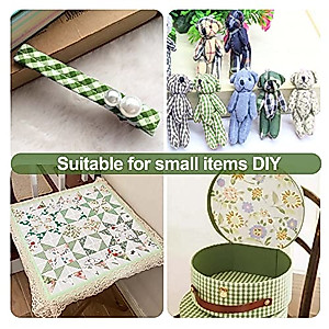 7pcs 10" X 10" Cotton Fabric Patchwork Squares Floral Fabric Fat Quarters Fabric Bundles Patchwork Fabric Quilting Fabric Bundles for DIY Crafts Cloths Handmade Accessory - Green Serie