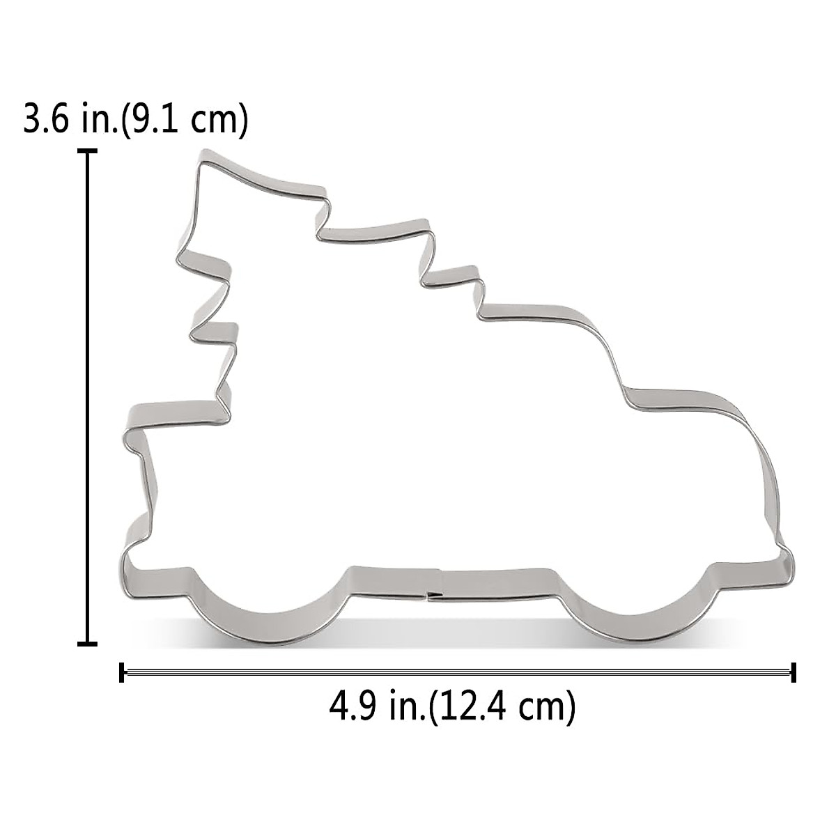 LILIAO Pickup Truck with Christmas Tree Cookie Cutter - 4.9 x 3.6 inches - Stainless Steel