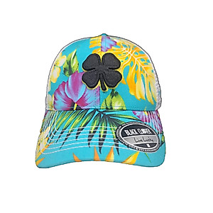 Black Clover Island Lu 5 - Black/Yellow/Tropical/White Mesh - Adjustable