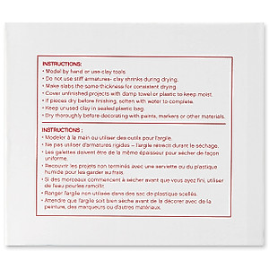 Craftsmart Natural Air-Dry Clay, White, 10lbs – All-Purpose Modeling Clay for Sculpting, Hand Modeling and Throwing, Non-Toxic,10114031