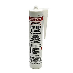 Loctite Sealant, Black RTV 598, Silicone, 300 ml Cartridge, Each