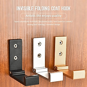 Headphone Stand/Headset Holder Headphone Holder Stand Foldable Wall Hanger Clothes Hook Bracket for Headset Display Support Mount Earphones Accessories PC Gaming Headset Stand ( Color : Black )