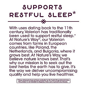 Nature's Way Valerian; 08% Valerenic Acids; Non-GMO Project Verified; Gluten Free; 90 VCaps (Pack of 2)