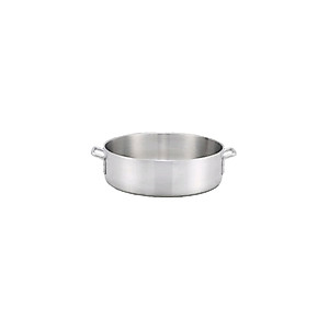 Winco 6.0mm Aluminum Brazier Pan, 15-Quart, Medium