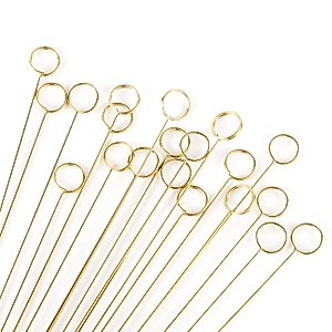 20pcs Table Number Holders, Place Card Holders Metal Floral Card Holder Clips Round Picture Holders for Centerpieces Photo Memo Pick for Wedding Party Flower Cards Office Cake Topper