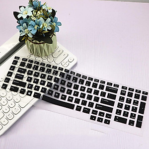 Silicone Keyboard Cover Skin Protector for Dell Alienware AREA-51M AREA-51 17 R3 M17 M15 17r5 15r4 R3 17.3 15.6 Inch Laptop-Gradient Green-