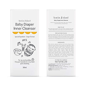 kori in J island Baby Bottom Wash - Soothing Baby Bottom Wash - Baby Diaper Wash (Hypoallergenic, Vegan Certified, pH Balanced)