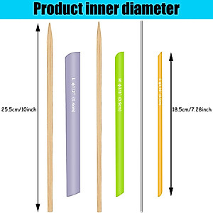 YEQIN Quick Turn Fabric Set, 3 Count, Assorted Sizes Tube Turners for Sewing DIY Tool