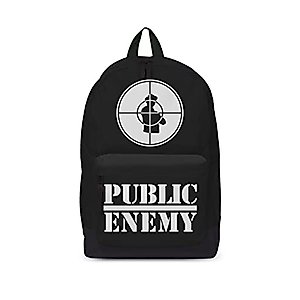 Public Enemy Backpack Bag Target Band Logo Official Black Size One Size