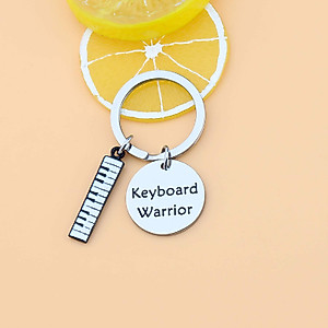 AKTAP Piano Keyboard Keychain Piano Lovers Gift for Pianist Piano Teacher Keyboard Musical Instruments Key Ring (Piano Keyboard Keychain)