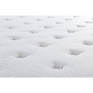 Olee Sleep 12 Inch Euro Top Gel Memory Foam Spring Hybrid Mattress Full, Mid Night, Mattress In a Box, CertiPUR-US Certified, Queen