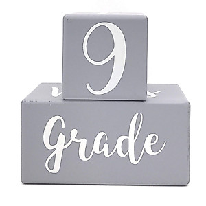 Baby Monthly Blocks Age Months Wood Photo Wooden Number Month Block