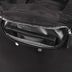 Pacific Coast Signature Large Rolling Shopper Tote, Black Floral