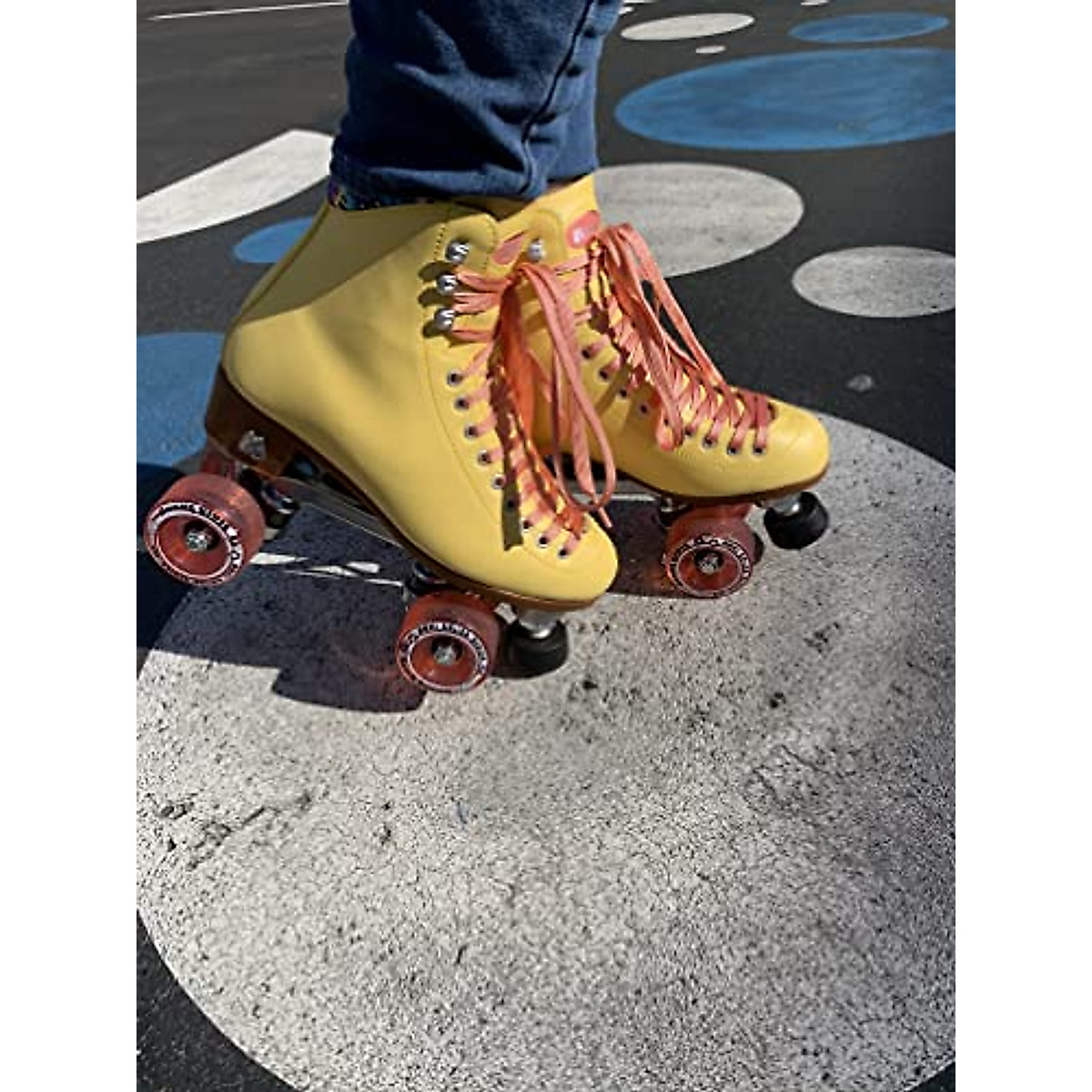 Moxi Skates - Beach Bunny - Fashionable Womens Roller Skates | Strawberry Lemonade | Size 7
