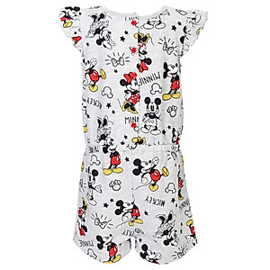 Disney Minnie Mouse Mickey Mouse Infant Baby Girls Sleeveless Romper Gray 18 Months