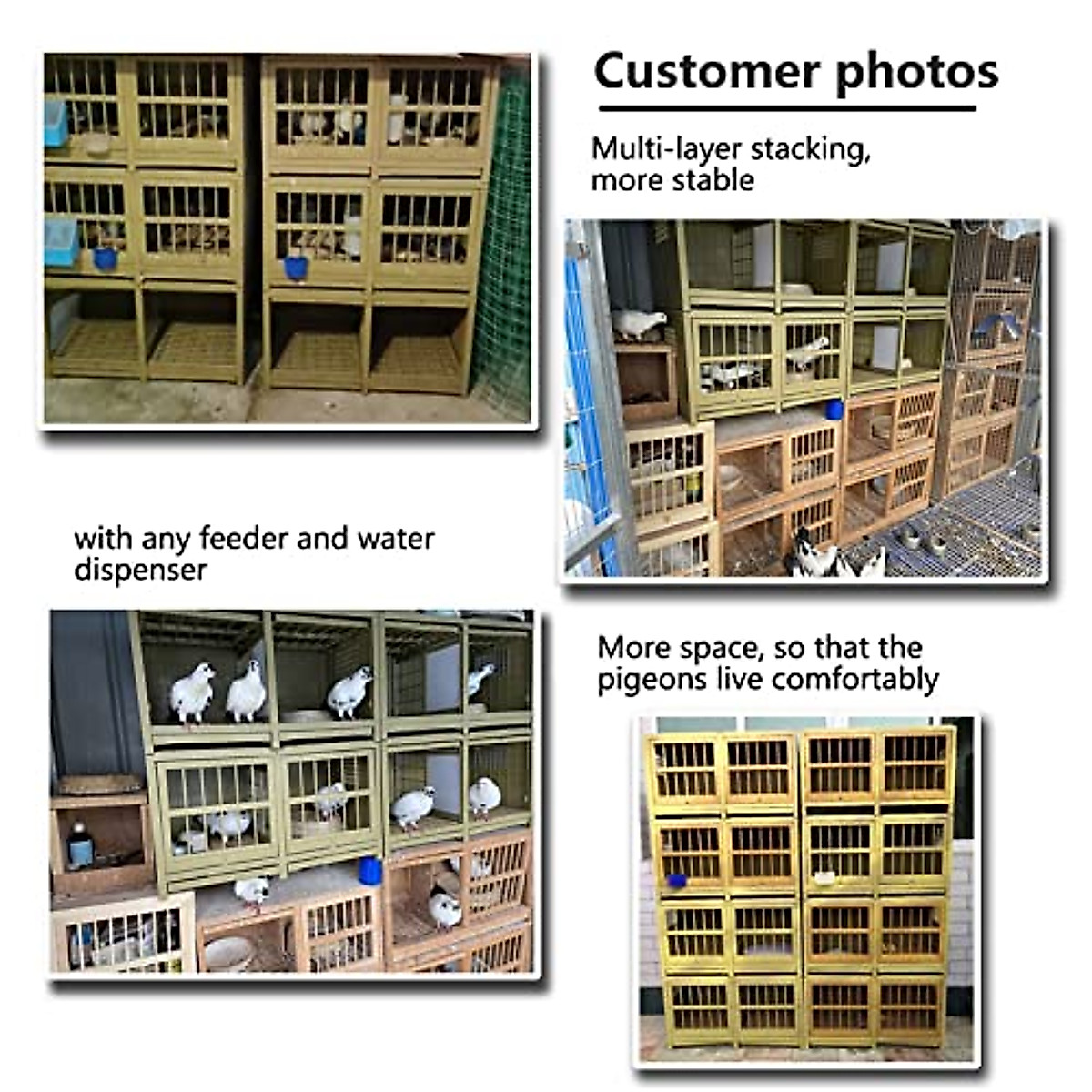 Pigeon Cage Breeding Cage for Pigeon Pairing Cage Bird Cage Pigeon Nest Box Carrier Combination Package Nest Nest Rest and Pairing