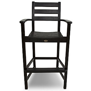 Trex Outdoor Furniture TXS119-1-CB Monterey Bay 5-Piece Bar Set, Charcoal Black