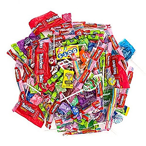 Candy Assortment Box 5 Pounds Tootsie Rolls, JOLLY RANCHER, DOTS, TWIZZLERS, Smarties, Blow Pops Lollipops, Lemonheads, Variety Pack