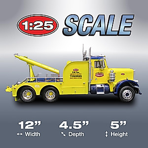 AMT Peterbilt 359 Wrecker Model Kit - 1/25 Scale Buildable Tow Truck for Kids and Adults (AMT1133)