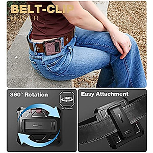 Dexnor Shockproof Case for Samsung Galaxy Z Flip 3 5G,Rugged Bumper Protective Case with Foldable Kickstand, Holster Cover with 360°Rotatable Belt Clip,Maroon Red