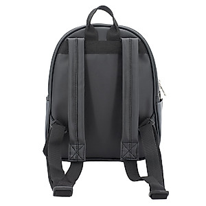 AI ACCESSORY INNOVATIONS Wednesday Nevermore Uniform Vegan Leather Cosplay Mini Backpack Purse, 10.5 Inches, Black