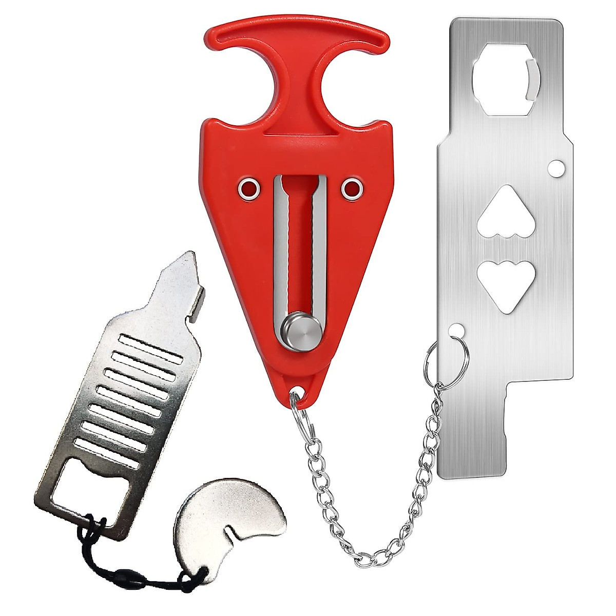 Portable Door Lock for Travel Door Lock Hotel Room Security Devices Apartment Jammer Additional Safety for Traveling Home College 2022 Upgrade (Red Combination)