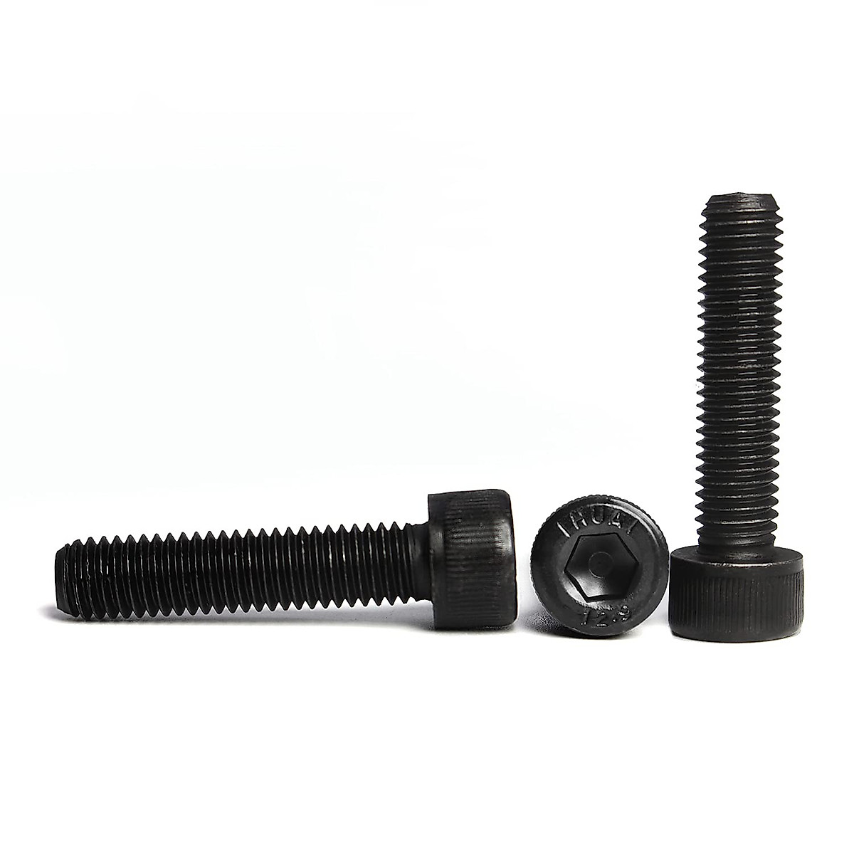 M3 x 20mm Socket Head Cap Screws Bolts 12.9 Grade Alloy Steel Metric Machine Hex Socket Screw, Black Oxide Finish, Fully Threaded, 50PCS