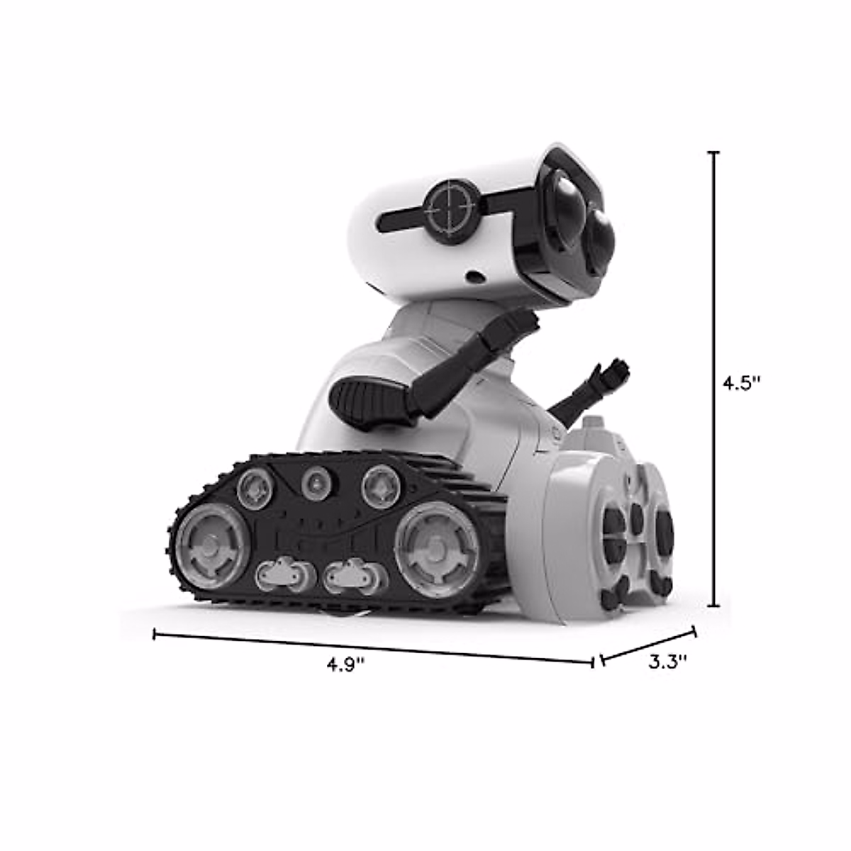 AOVIKOOD Rechargeable RC Robot Toy for Boys and Girls, Robot Toys with Music and LED Eyes, Develops Motor Skills, Creativity, and Intelligence, Gifts for Children Age 3-12