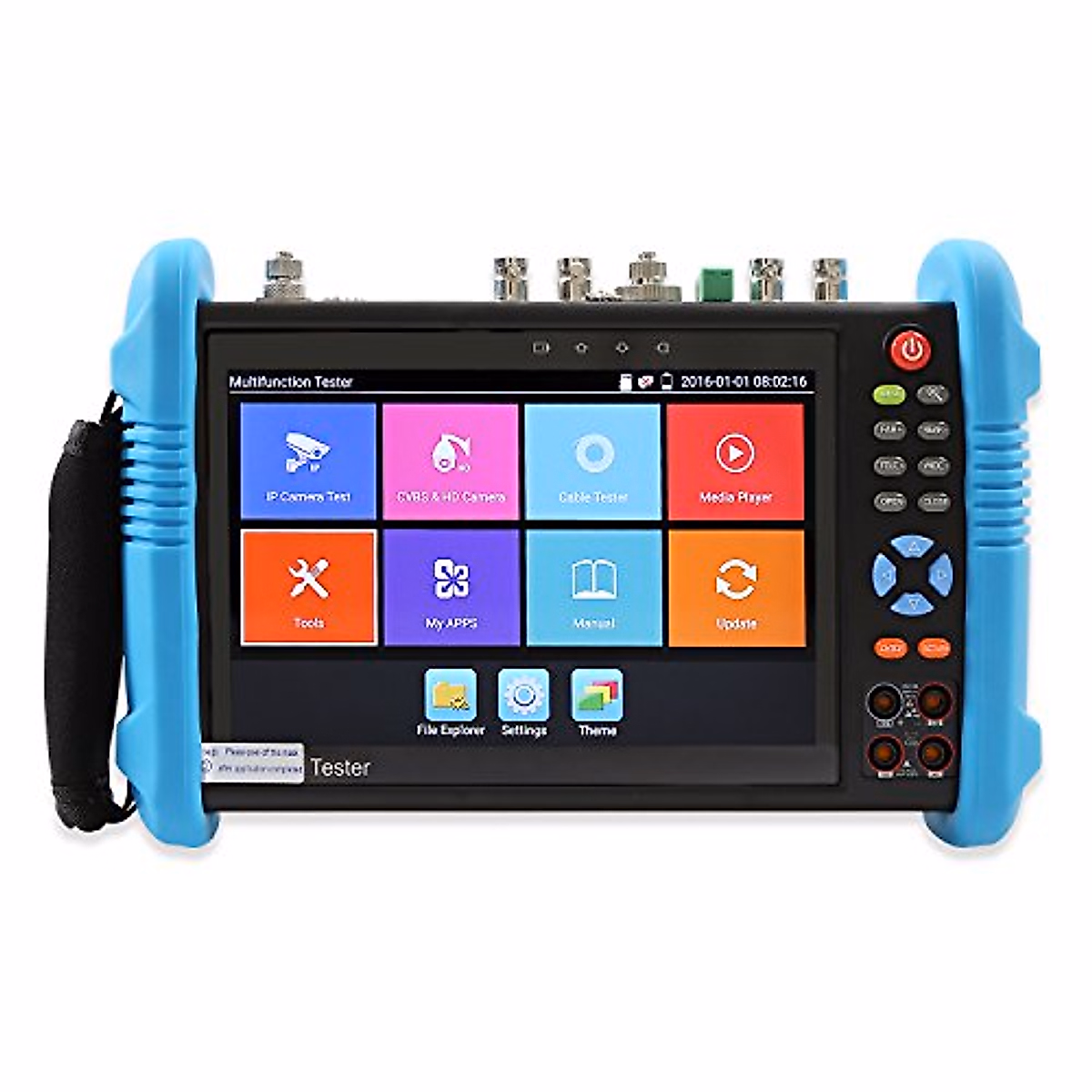Wsdcam 7 Inch All in One IPS Touch Screen IP Camera Tester Security CCTV Tester Monitor with SDI/TVI/AHD/CVI/TDR/OPM/VFL/POE/4K H.265/1080p HDMI in&Out/Firmware Upgraded 9800MOVTSADH-Plus