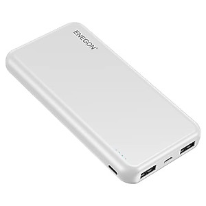 ENEGON 2-Pack Portable Charger Power Bank 10000mAh, The Phone Charger Battery with USB C Input and Dual USB Output for iPhone 14, iPad, Galaxy S22, Pixel, Tablets and etc
