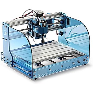 Genmitsu CNC Router Machine 3018-PROVer Mach3 with Mach3 Control, Limit Switches & Emergency-Stop, Plastic Acrylic PCB PVC Wood Carving Milling Engraving Machine,XYZ Working Area 300 x 180 x 45mm